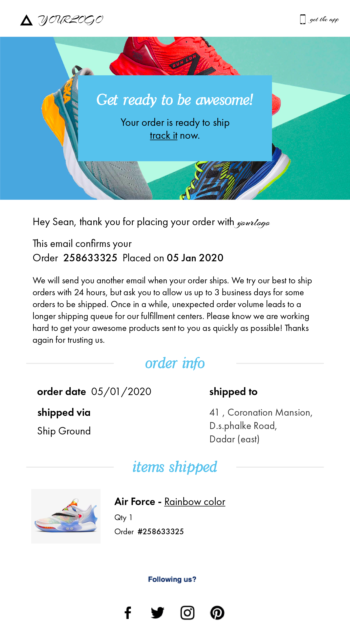 5 Steal-Worthy Order Confirmation Email Templates - ShippingChimp | Blog